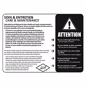 Labell Handle Serving Boards - Small Canadian Maple Hardwood Cutting Board for Meats, Vegetables, Fruits, and Cheeses - Flat Paddle Chopping Board Perfect for Charcuterie (5" x 10" x 0.75")