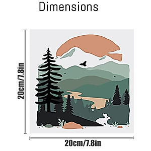 2 Pack Frame Paint by Number for Kids Mountain Sun– Kids Paint Set DIY Paint by Numbers for Kids Beginners Ages 4-8 |Easy Acrylic Watercolor Paint Numbers Oil Painting Kits for Kids (with Frame)