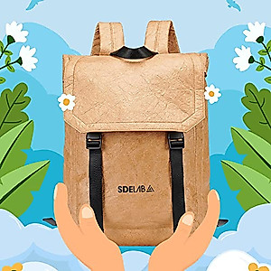 SDELABSub Tyvek Casual Backpack for Women Men,15.6 inch Casual Daypack Laptop Backpack for Women Business Travel College,Medium Lightweight Carry On Backpack for Daily