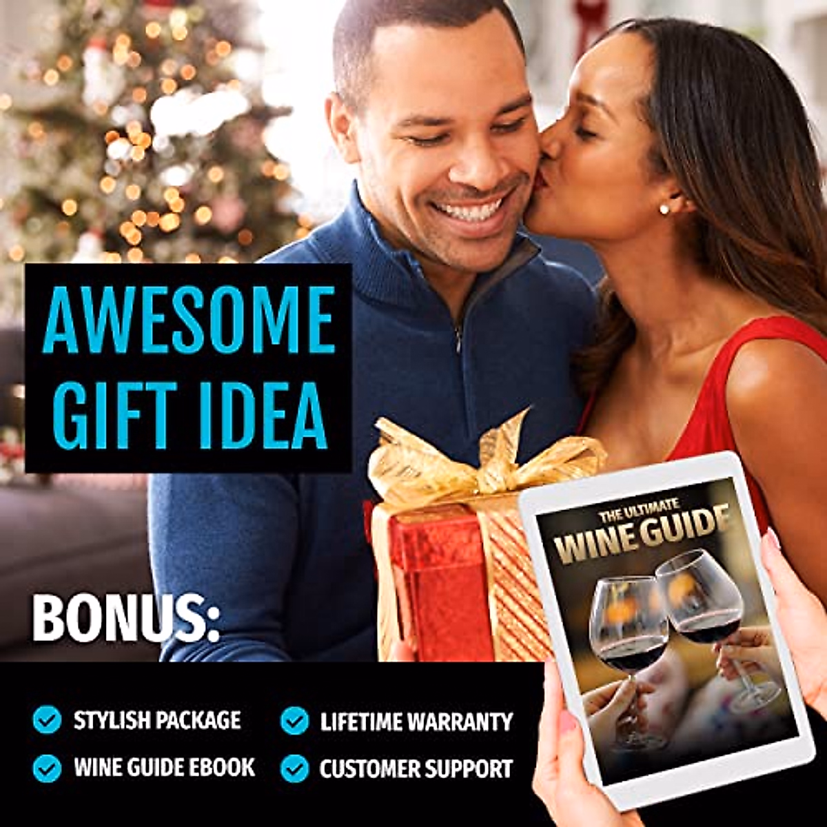 VINVOLI Wine Foil Cutter - Luxury Stainless Steel Wine Foil Cutter Tool - Foil Cutter for Wine Bottles - Wine Cutter Foil Opener Neck Label Remover - Wine Top Seal Cutter - Wine Bottle Foil Cutter