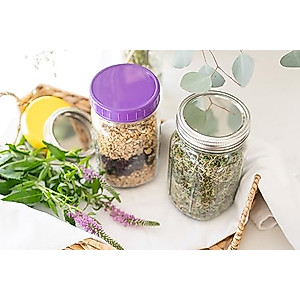 Mason Jars 32 oz (14pc Set) Multi-Purpose Wide Mouth Mason Jars 32 oz |Use Quart Mason Jars as Mason Jar Pitcher, Breastmilk Pitcher, 32 oz Mason Jars, Juice Pitcher or Canning Jars 32 oz -Leakproof