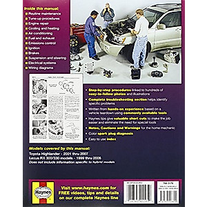 Toyota Highlander & Lexus RX-300/330, 1999 thru 2007 (Haynes Repair Manual)
