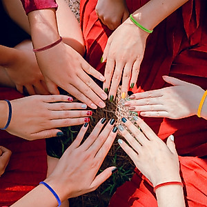 VU100 Friendship Braided Woven Bracelets Gifts for Women Men Best Friends Handmade String Rope Boho Relationship Bracelets Birthday Gifts (8 PCS)