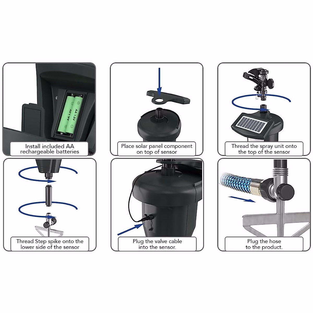Deer Repellent & Cat Repellent Outdoor - Skunk Repellent for Yard, Cat Deterrent, Motion Activated Sprinkler, Deer Repellent Devices, Raccoon & Dog Repellent for Yard
