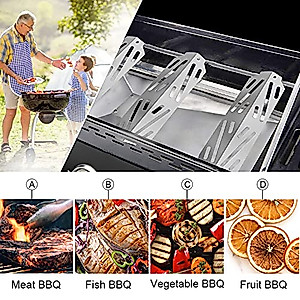 Rejekar Grill Parts Stainless Steel Heat Deflector for Weber Genesis II LX 300 Series, Replacement Parts for Weber 66040 Genesis II 310 330