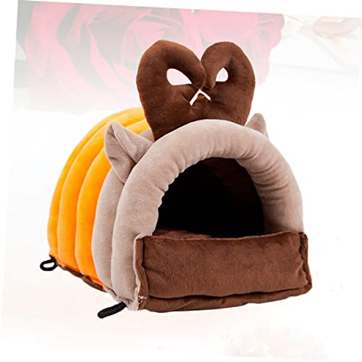 Mipcase Hamster Pet Hamster Squirrel Hedgehog Sleeping Winter Cotton House Shape Shaoed L Guinea Size Habitat Rabbit Animal Animals Small Warm Adorable for Rat Chinchilla Elk Pig Bedding Bed
