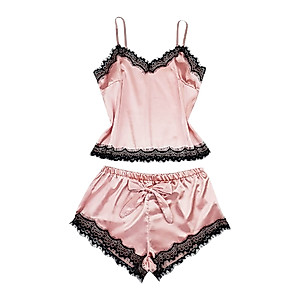 sleepwear underwear pajamas Thong teddy Bustiers Panties Nighties Nightgown Blouses Plus Size Lingerie for Women for Sex Naughty Play 401 (Pink, L)