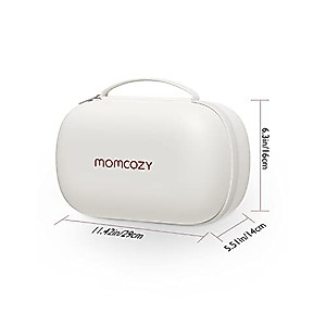 Momcozy Breast Pump Bag for Hands-Free Wearable Breast Pumps, Hard Shell Case with Removable Tray, Watertight Breast Pump Storage Bag for Pumping Bag, Diaper Bag, or Handbag（Holds 2 Pumps）