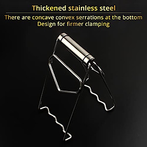 DEFUTAY Stainless Steel Dish Plate Clip,Kitchen Folding Hot Dish Plate Clips,Bowls Clamp Holder Tong for Hot Microwave, Oven,Pots