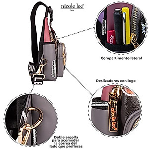 Nicole Lee Crossbody Sling Backpack, Travel Chest Bag with Bottle Holder for Women, Fashion Print (Success in New York)