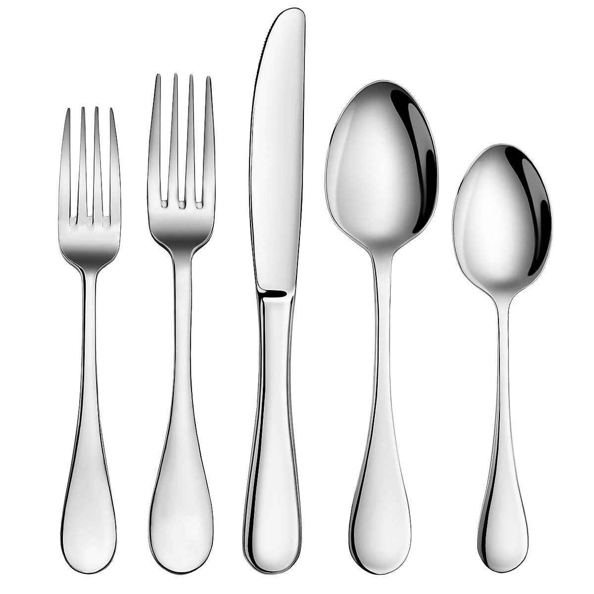 Artaste 56389 Rain 18/10 Stainless Steel Flatware 20-Piece Set, Service for 4