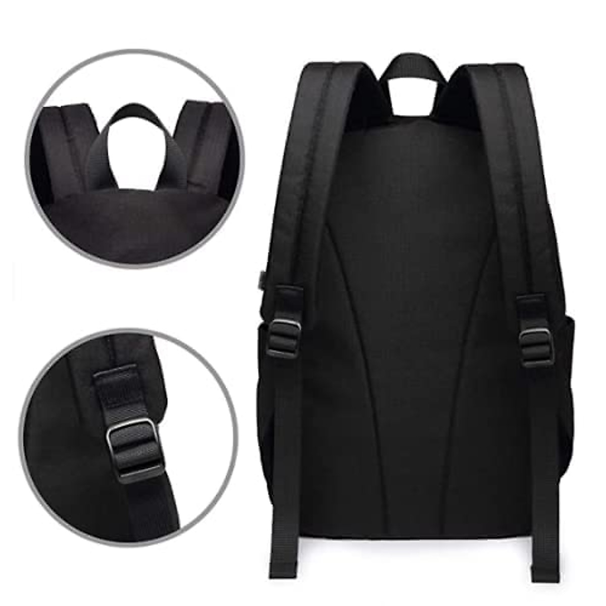 Cute-Ge-Ometry USB Backpack 17 in Shoulders Bags Laptop School Knapsack Daypacks Travel Women Men