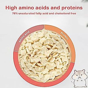 HGPOKLVT Hamster Rabbit and Chinchilla Snacks, Freeze-Dried Tofu with The Scent of Flowers, Extra Large Capacity of 25 oz, Meet Its Stomach