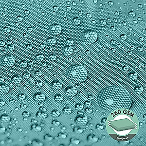 SunnyRoyal Waterproof Sun Shade Sail Rectangle Canopy Awning Fabric Cloth Screen 95% UV Blockage & Water Resistant for Outdoor Patio Garden 10'x15' Turquoise