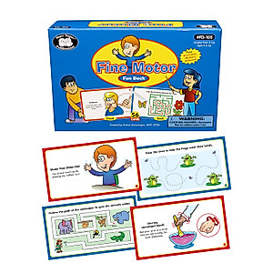 Super Duper Publications | Fine Motor Fun Deck | Hand Exercises and Prewriting Skills Flash Cards | Educational Learning Materials for Children