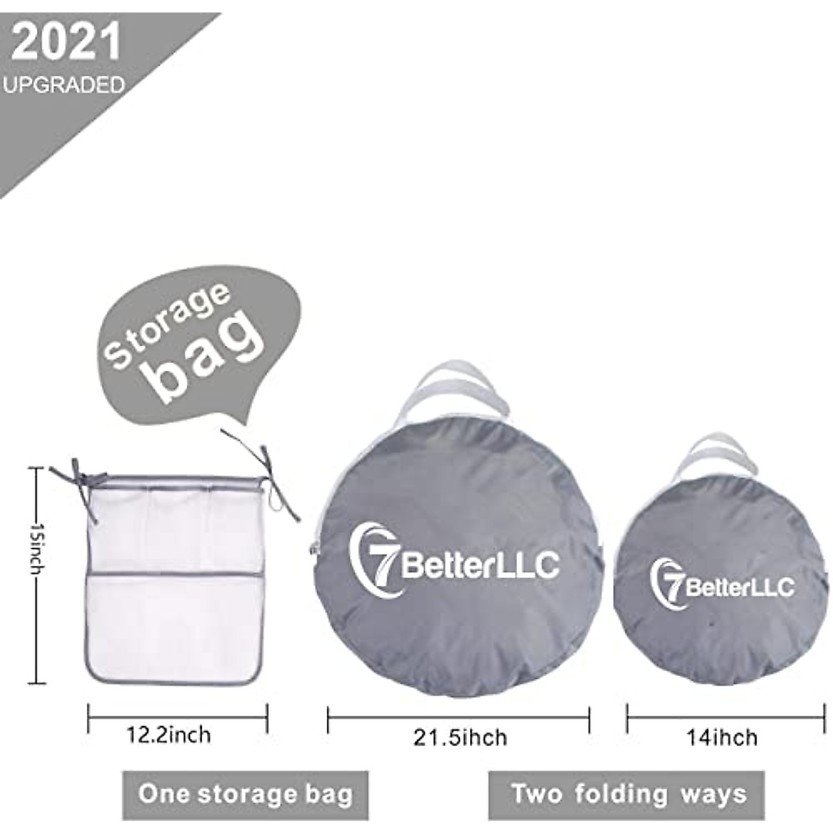 Baby Safety Crib Tent - Premium Toddler Crib Topper to Keep Baby from Climbing Out - See Through Mesh Crib Net - Mosquito Net - Pop-Up Crib Tent Canopy to Keep Infant in