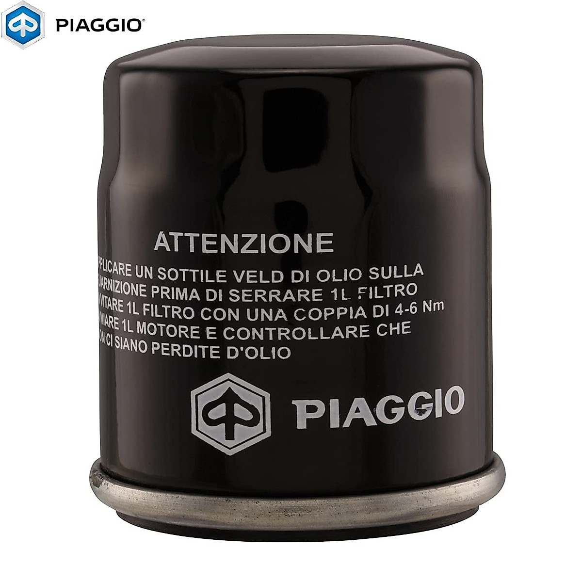 82635R Vespa OEM Oil Filter for Modern Vespa Scooters | OEM 483727 AP8580128 Part 82635R (GTS 300 HPE 2019-2020) Black