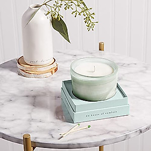 Restore Silver Sage Leaf Scented Amber Citrus 7 Ounce Glass Soy Giving Candle