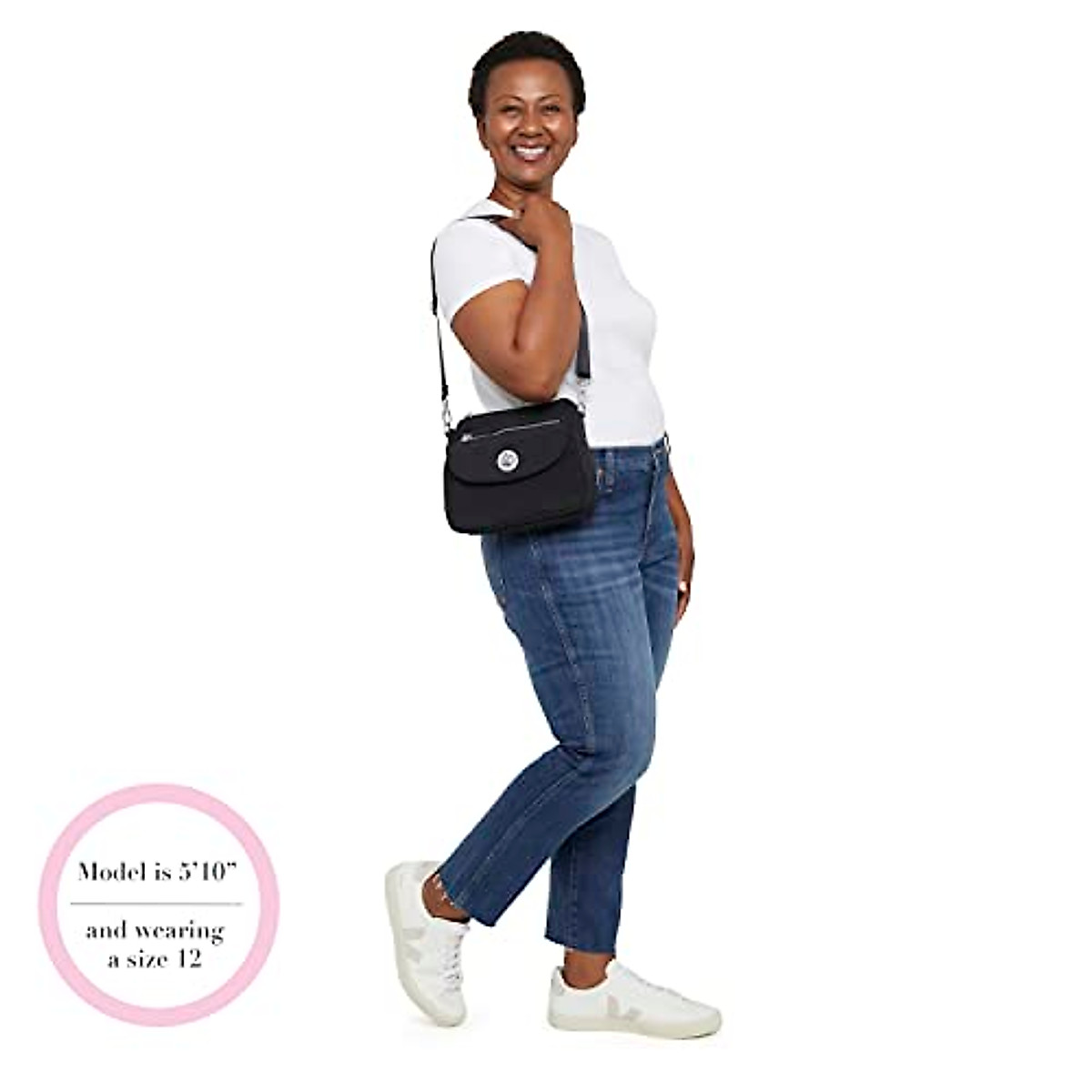 Baggallini Womens calais crossbody bag, Dark Cherry, One Size US