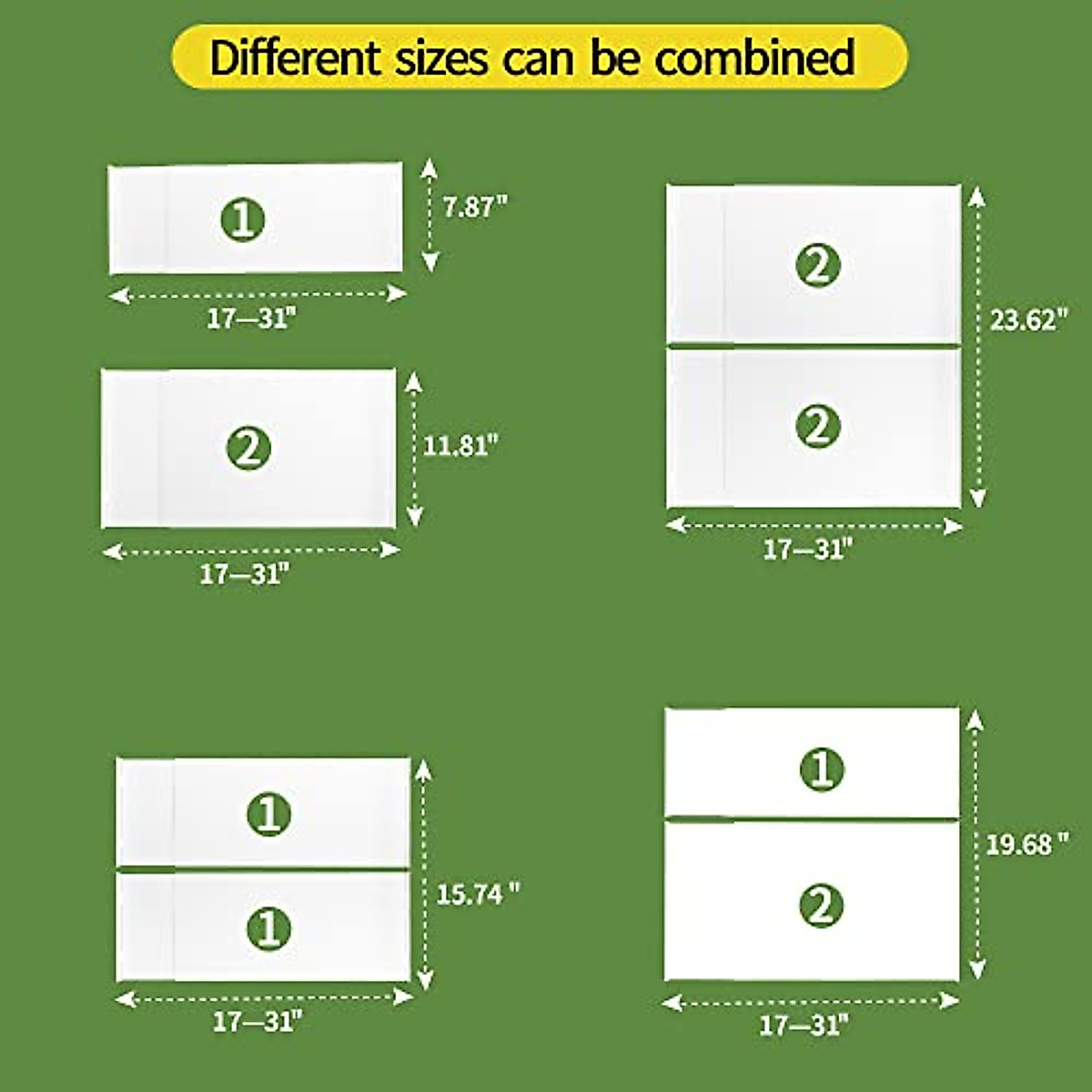 SOFRON Expandable Closet Tension Shelves Organizers, Adjustable Shelf for Cabinet Rack Storage Wardrobe Divider Shelving for Closets Pantry Cupboard Kitchen Large 1 Pack