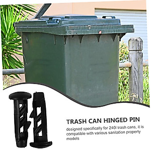 WHAMVOX 5Pcs Outdoor Trash Can Safety Buckles for Secure Covering of Garbage Cans Connects and Holds Trash Can Lids Place for Outdoor Use and Raccoon Proofing