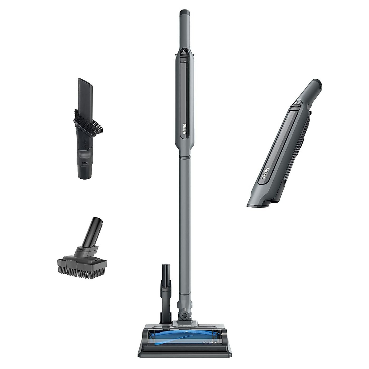 Shark WANDVAC System Pet Ultra-Lightweight Powerful Cordless Stick Vacuum with Charging Dock, WS642, Grey