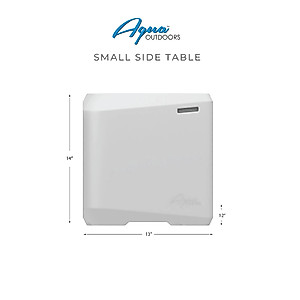 Aqua Outdoors in-Pool Chaise Set - Two Chaises - Two Headrest Pillows and One in Pool Side Table - for ledges up to 9" inches (Grey Granite-Grey)