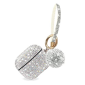 Luxurious Rhinestone AirPods 3rd Generation case,Protective Bling Diamonds AirPod 3 Charging Case Cover, Bling Airpod Gen 3 Case Gift for Women (Silver)