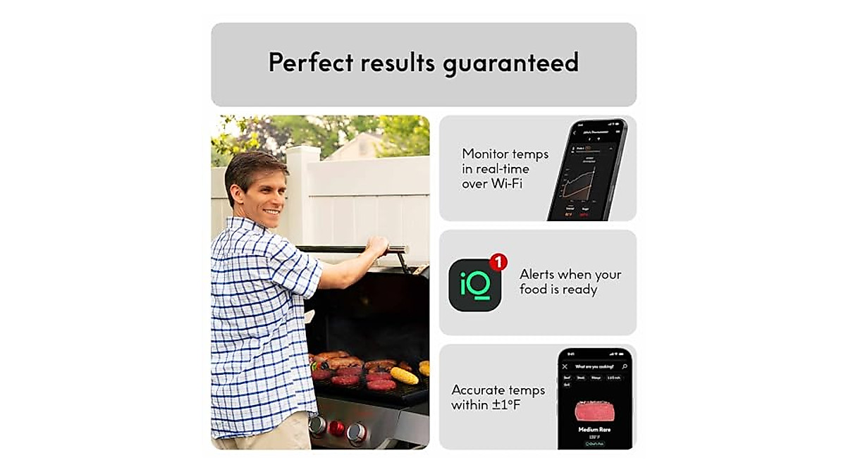 CHEF iQ Smart Meat Thermometer for Perfect Cooking