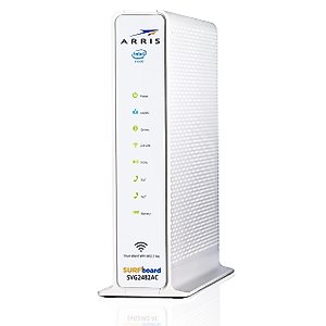 ARRIS Surfboard (24x8) DOCSIS 3.0 Cable Modem Plus AC1750 Dual Band Wi-Fi Router and Xfinity Telephone, 1 Gbps Max Speed, Certified for Comcast Xfinity Only (SVG2482AC) (Renewed)