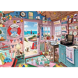 Ravensburger My Beach Hut, My Haven 1000 Piece Jigsaw Puzzle for Adults - Every Piece is Unique, Softclick Technology Means Pieces Fit Together Perfectly