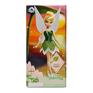 Disney Store Official Disney Princess Classic Doll (Tinker Bell from Peter Pan), 11 Inches, Includes Brush with Molded Details, Fully Posable Toy in Classic Outfit - Disney Princess Toys for Girls