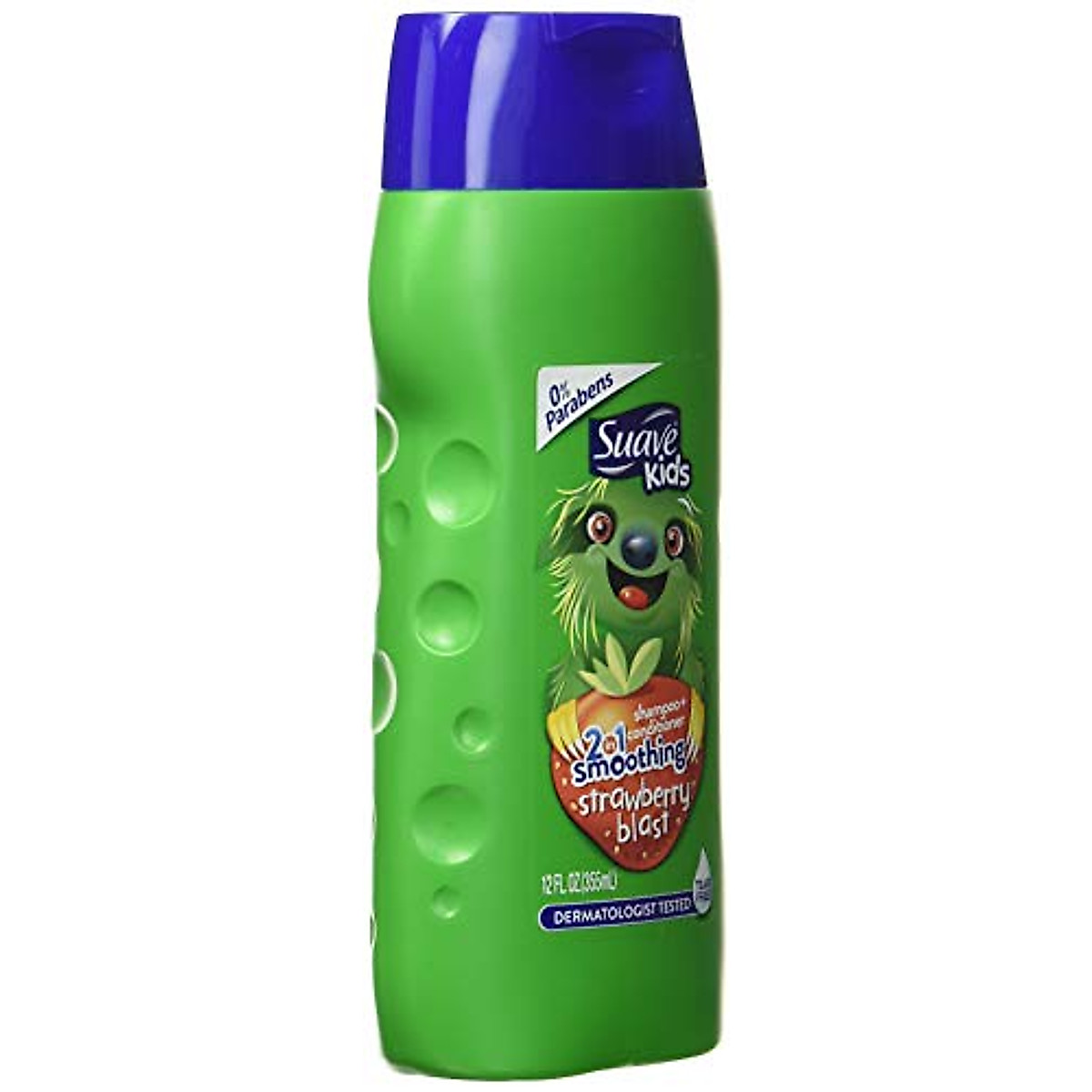 Suave Kids 2 in 1 Shampoo and Conditioner, Strawberry Smoothers, 12 Fl Oz (Pack of 1)