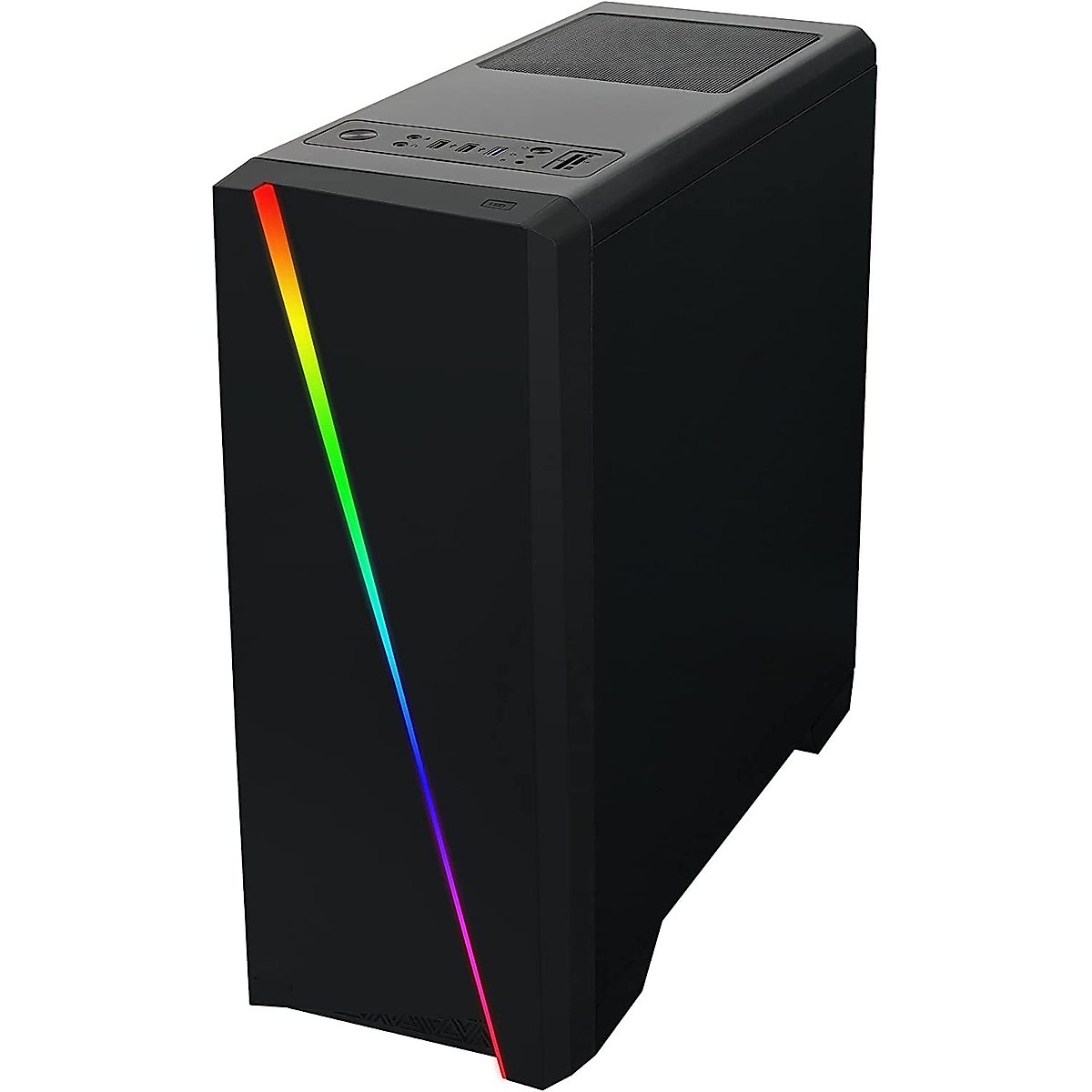 Ssrotho Gaming PC Windows 10 Professional Desktop Tower Computer, Intel Quad-Core i7 3.4Ghz, 8GB RAM, 1TB HDD, WiFi Adapter, GeForce GT 1030 2GB GDDR5, RGB Lighting Case