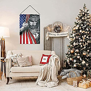 One Nation Under God Garden Flag - Christian - Jesus - USA Double Side Garden Flags House Yard Decor 12x18in