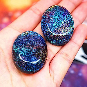 lixuesong Holographic Glitter Cosmetic Craft Glitter Resin Sequins for Epoxy Resin Art Festival Party Supply Glitter Slime Making