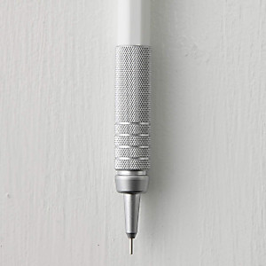 Muji 18617371 Low Center of Gravity Mechanical Pencil, White, 0.4 x 0.4 x 5.8 inches (11 x 9 x 147 mm), Lead Diameter 0.01 inches (0.3 mm)