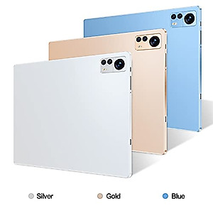 Android Tablet, 10.1 Inch Full HD screen Octa Core Processor 4GB RAM+32GB ROM 4000 mAh Battery Camera Phone Pad, and Dual Speakers support double card Tablet PC (Blue)