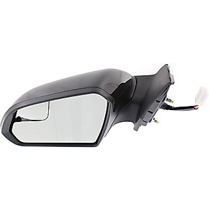 Kool-Vue Mirror Compatible with 2015-2017 Hyundai Sonata Driver Side In-housing Signal Light, Manual Folding, Heated, Paintable, With Blind Spot Detection in Glass, Power Glass