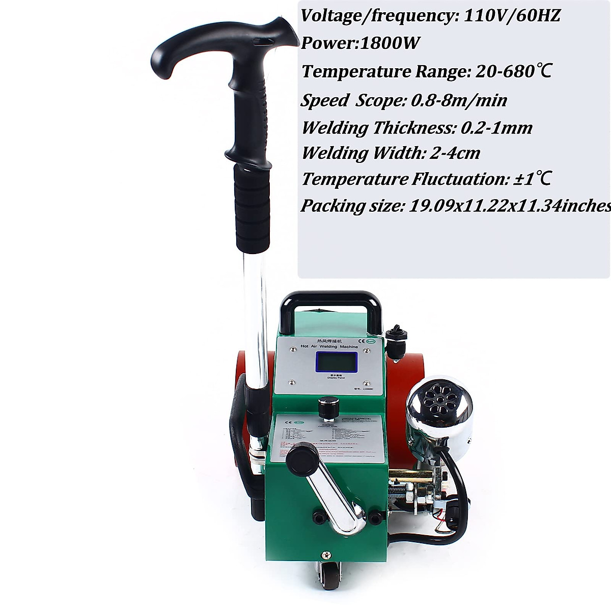 Gdrasuya10 1800W Automatic Banner Welding Machine,110V Hot Air Welder for PVC Material Flex Banner and Advertisement Material