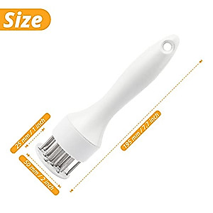 Sihuuu Meat Tenderizer Tool, 21 Pin Stainless Steel Meat Tenderizer Needle,Kitchen Gadgets For BBQ Cooking Tenderizing Marinade Fish, Pork, Beef Steak, Poultry, Meat