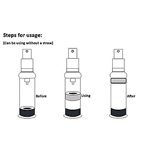 50ML / 1.7oz 6pcs Transparent Ounce Empty PS Plastic Airless Vacuum Pump Press Bottle Jar Pot Vial Container For Cosmetic Makeup Serums Cream Lotion Travel Toiletries Liquid Toner Sample