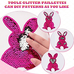 4 Pcs Easter Basket Bags Canvas Bunny Basket Egg Bag Bunny Tote Bag Easter Eggs Hunt Basket Bucket Rabbit Fluffy Tails Party Celebrate Toys Carry Candy Egg Bucket Rabbit Print Buckets for Gift Sets