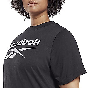 Reebok Training Essentials Graphic Crop Top, Black, 3X