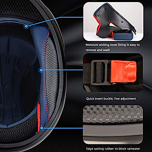 DCLINA Full Face Motorcycle with Cat Ears for Men Women, Kids Knight Helmets Adult Flip Up Visors Motocross Helmet Street Crash Scooter ATV Modular Helmet DOT Certified, Bright Black (54-62cm)