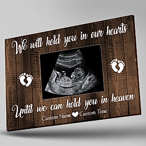 INSPIAMZUE Baby memorial gifts, Personalized sympathy canvas for loss of baby, Loss of Child, Child loss gifts, Remembrance Gifts for loss of infant - VTQ302 (10x8 inch)