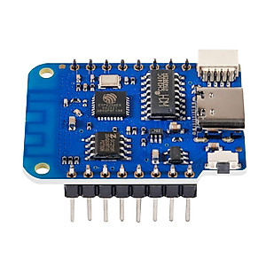 QCCAN 2pcs for WEMOS D1 Mini V4.0.0 Type-C USB WiFi Internet of Things Board Based ESP8266 4MB Compatible for Arduino MicroPython Nodemcu