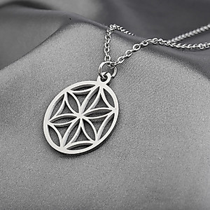 Lywjyb Birdgot Flower Of Aphrodite Necklace Goddess of Love Symbol Necklace for Men Women (Aphrodite flower ne)