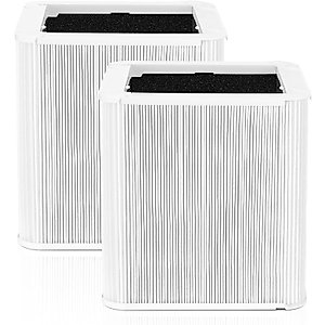 ADDUBEAU 2 Pack 211+ Replacement Filter Compatible with Blueair 211 Air Purifier, Foldable Particle and Activated Carbon Blue Pure Air Purifier Filter Replacement