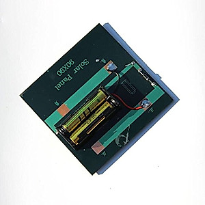 NUZAMAS AAA Rechargeable Battery Solar Panel Charger Charging 2 Batteries 4V 1W